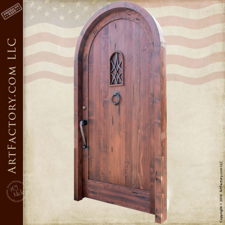 Custom Exterior Door, Arched Door, Original Craft - Scottsdale Art Factory