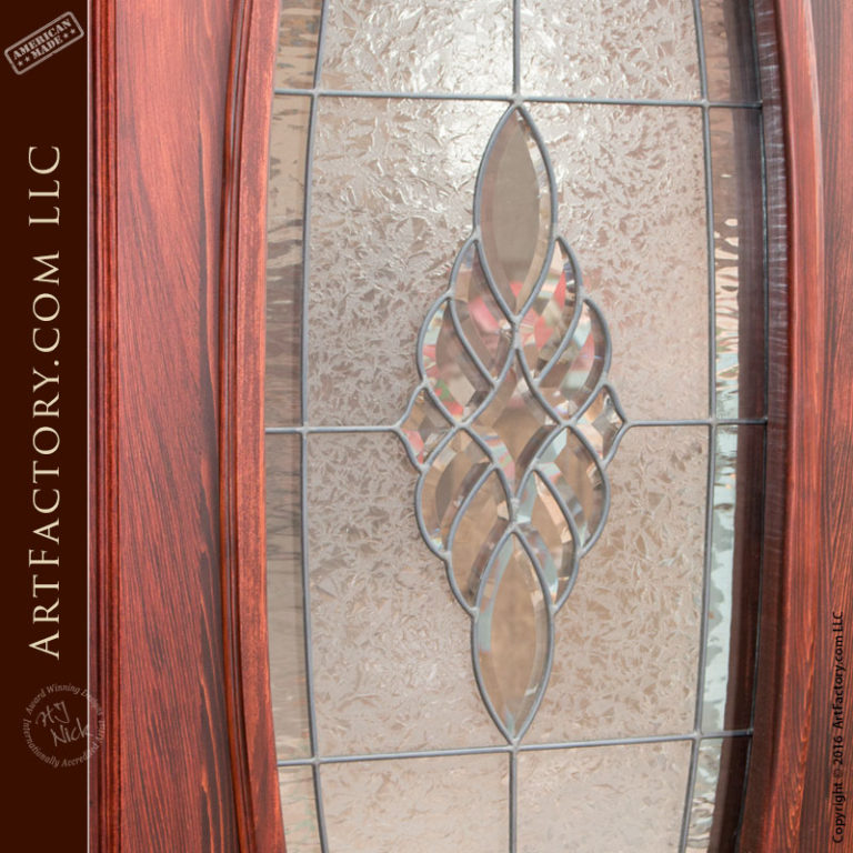 Oval Window Custom Wooden Door, Sidelights - Scottsdale Art Factory