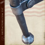 Custom Medieval Wall Torch Sconce: Hand Forged Wrought Iron