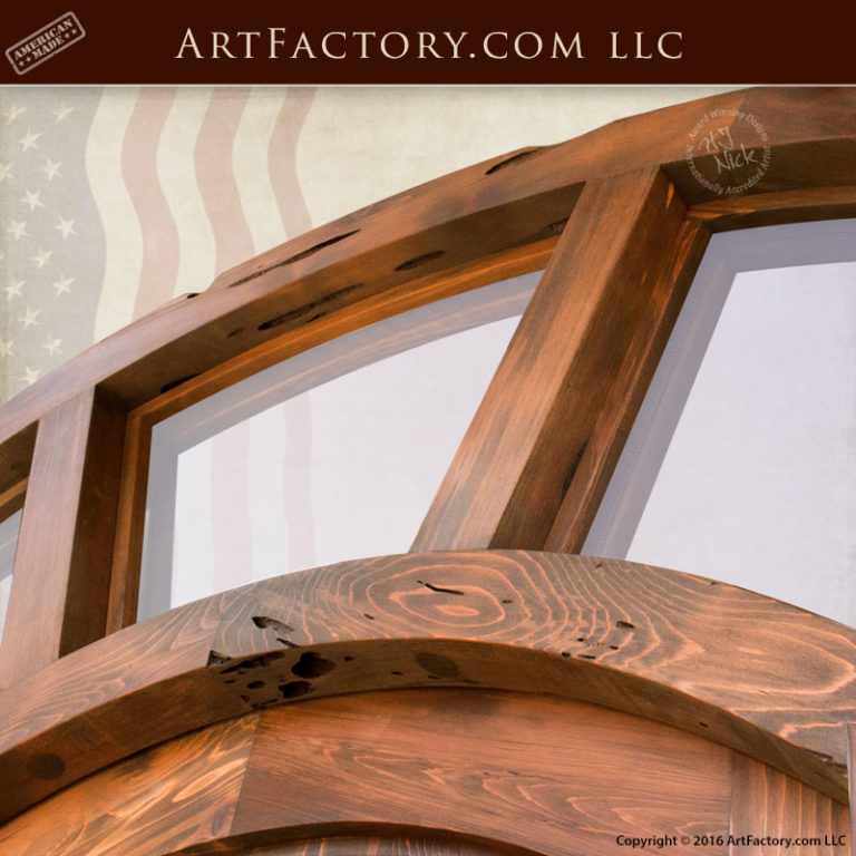 Custom Semi-Arched Front Door: With Full Surround Transom