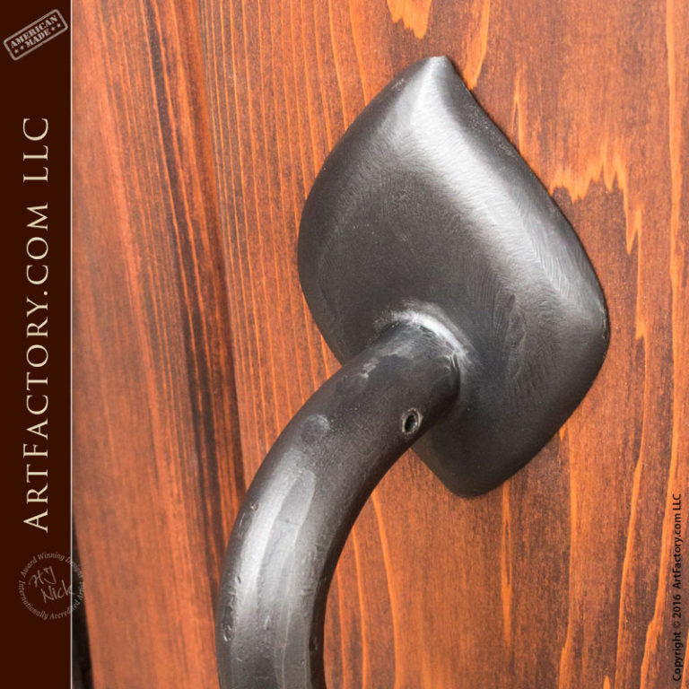 Fine Art Fortress Door: With Blacksmith Hand Forged Iron Hardware