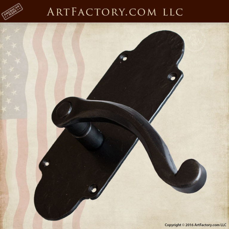 Luxurious Lever Custom Door Handles - Solid Hand Forged Iron