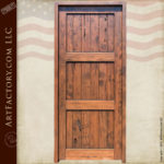 Custom 3-Panel Solid Wood Entry Door | Handcrafted in US