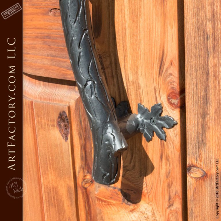 Log Style Front Door: Handcrafted Solid Wood With Custom Sidelight