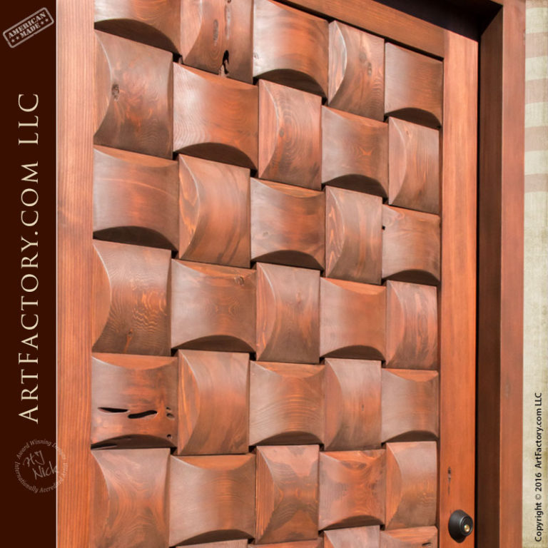 Basket Weave Hand Crafted Door