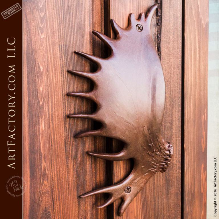 Custom Hand Carved Wildlife Door: Lodge Door With Sidelights