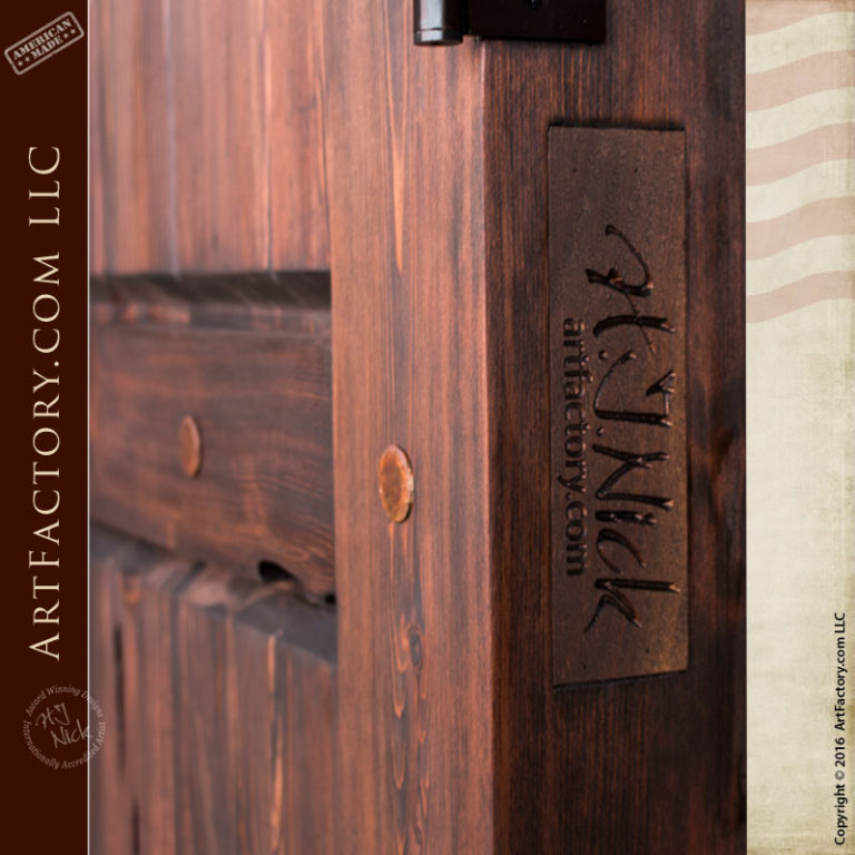 Three Panel Side Gate: Solid Wood, Handmade By Master Craftsmen