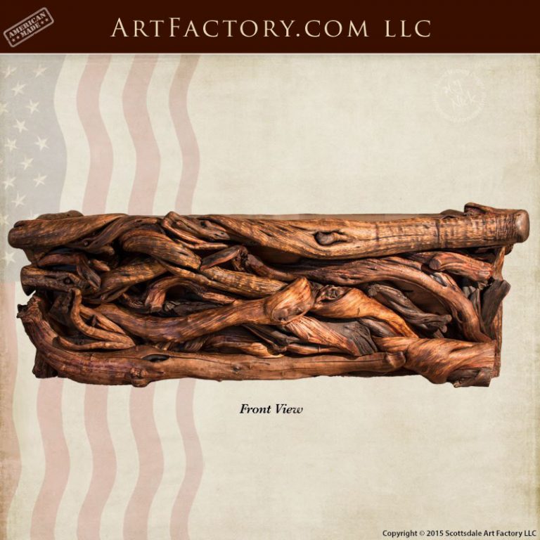 Custom Log Style Executive Desk: Fine Art Wild Wood Desk