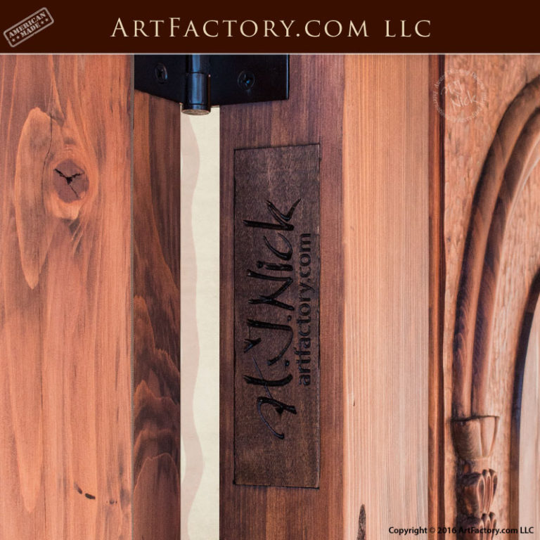 Custom Log Cabin Door: Rustic Solid Wood Entrance With Sidelights