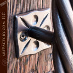 Long Twist Door Pull: Custom Hand Forged Door Hardware