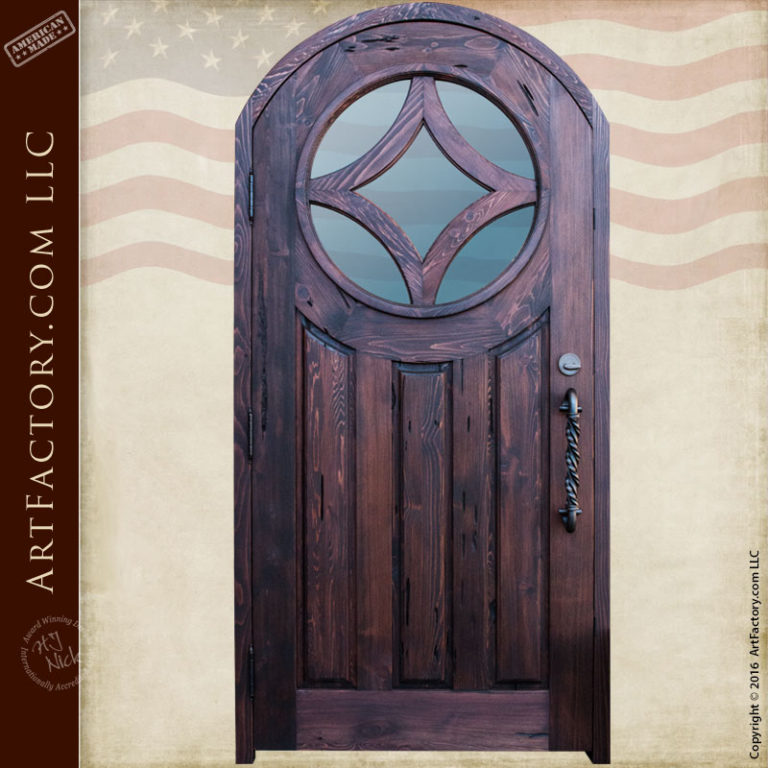 Custom Contemporary Wood Door - Unique Diamond Design Featured in a ...