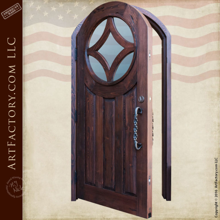 Custom Contemporary Wood Door - Unique Diamond Design Featured in a ...