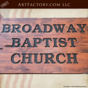 Custom Outdoor Wood Signs Exterior Church Signage