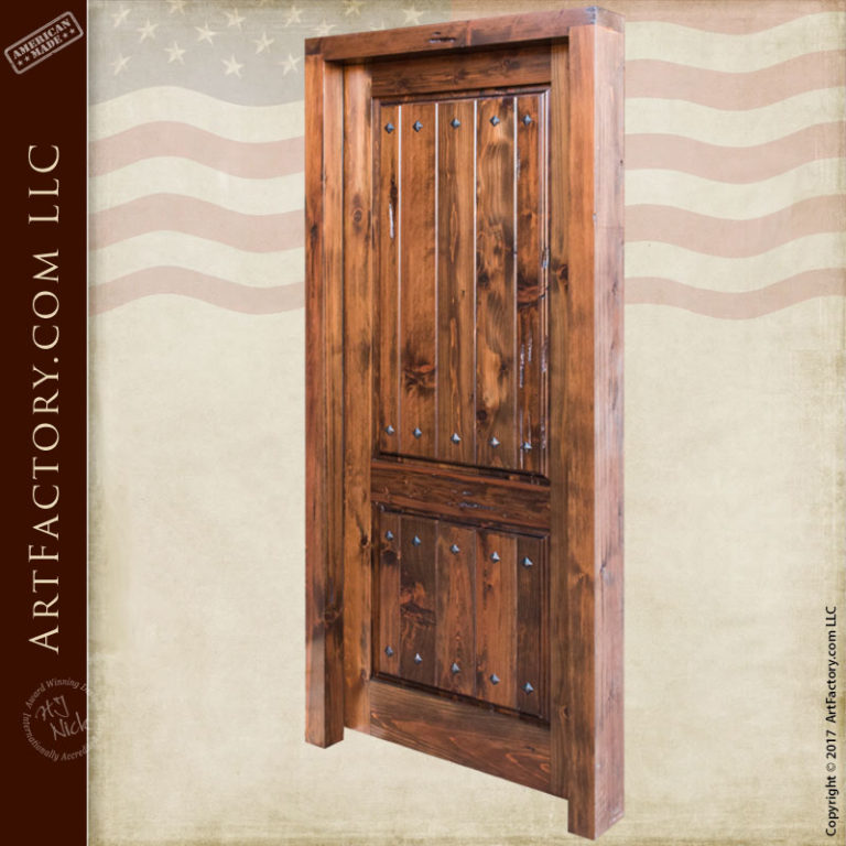 Vertical Plank Panel Door: Master Handcrafted From Genuine Solid Wood