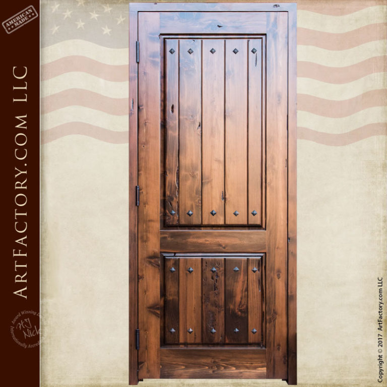 Vertical Plank Panel Door: Master Handcrafted From Genuine Solid Wood