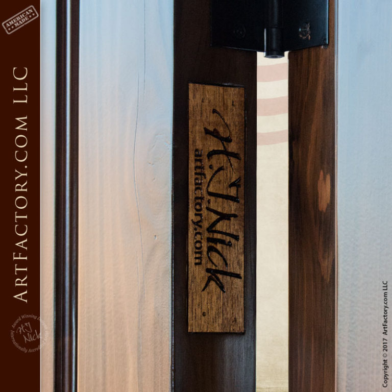 Vertical Plank Panel Door: Master Handcrafted From Genuine Solid Wood