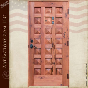 Pyramid Panel Grand Entrance Door: Includes Hidden Speakeasy Portal