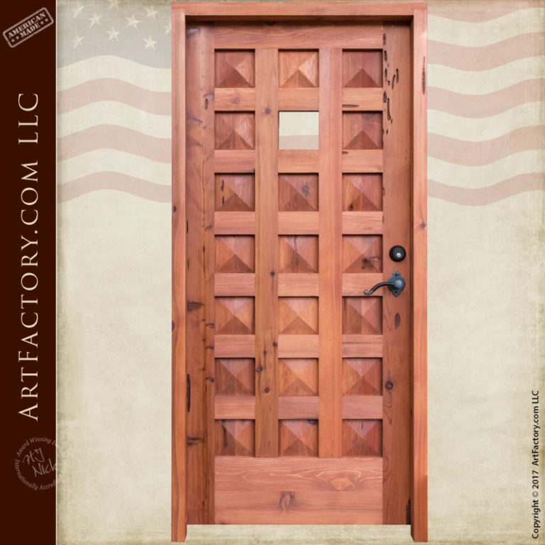 Pyramid Panel Grand Entrance Door: Includes Hidden Speakeasy Portal