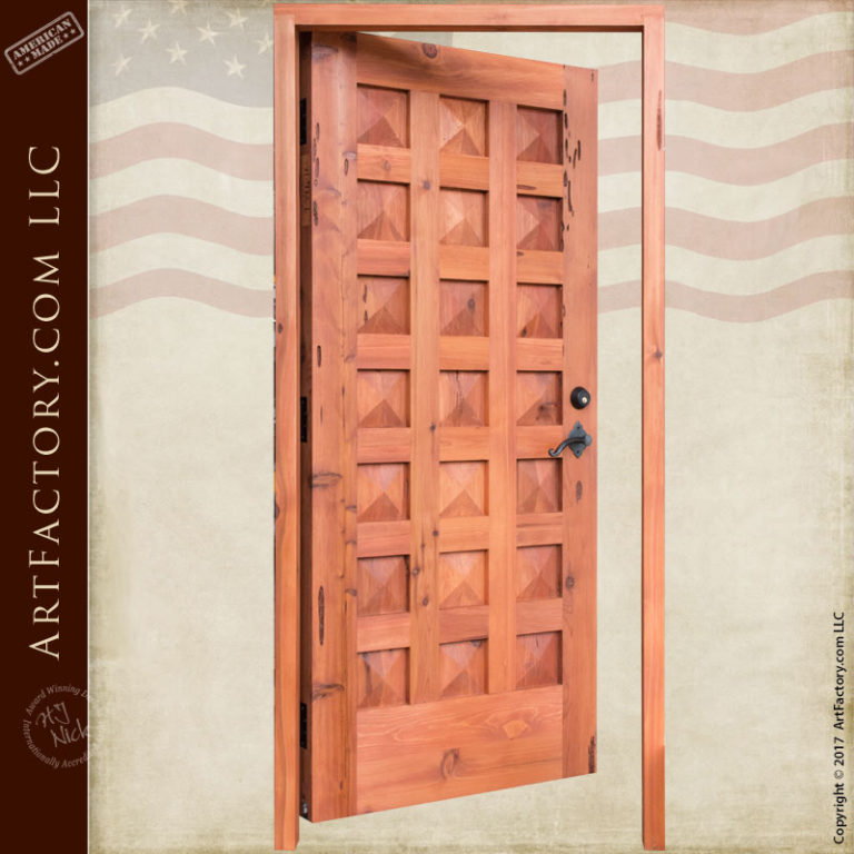 Pyramid Panel Grand Entrance Door: Includes Hidden Speakeasy Portal