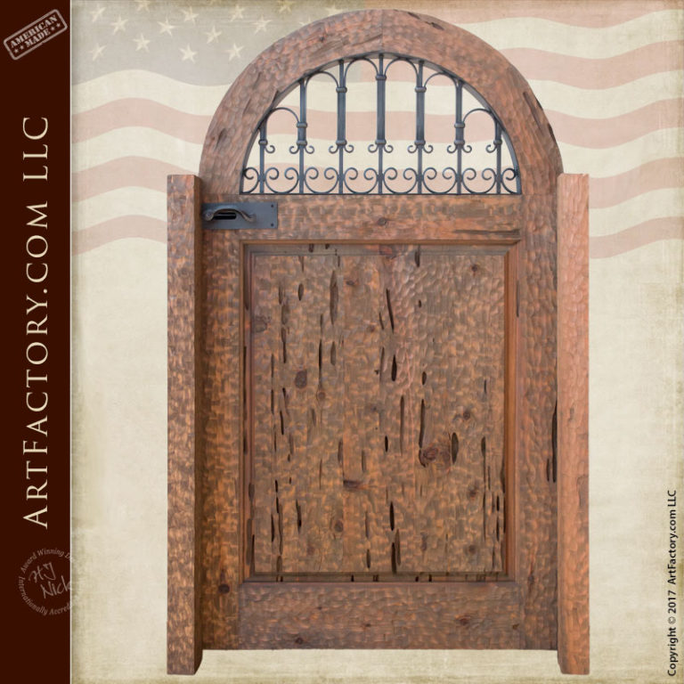 Arched Wood Garden Gate: Custom Entrance Gates In Any Style