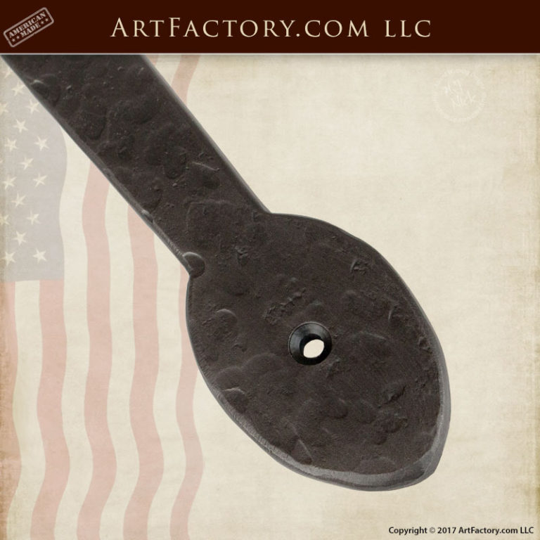 Gothic Iron Strap Hinge: Built By Master Blacksmiths Over A Coal Forge
