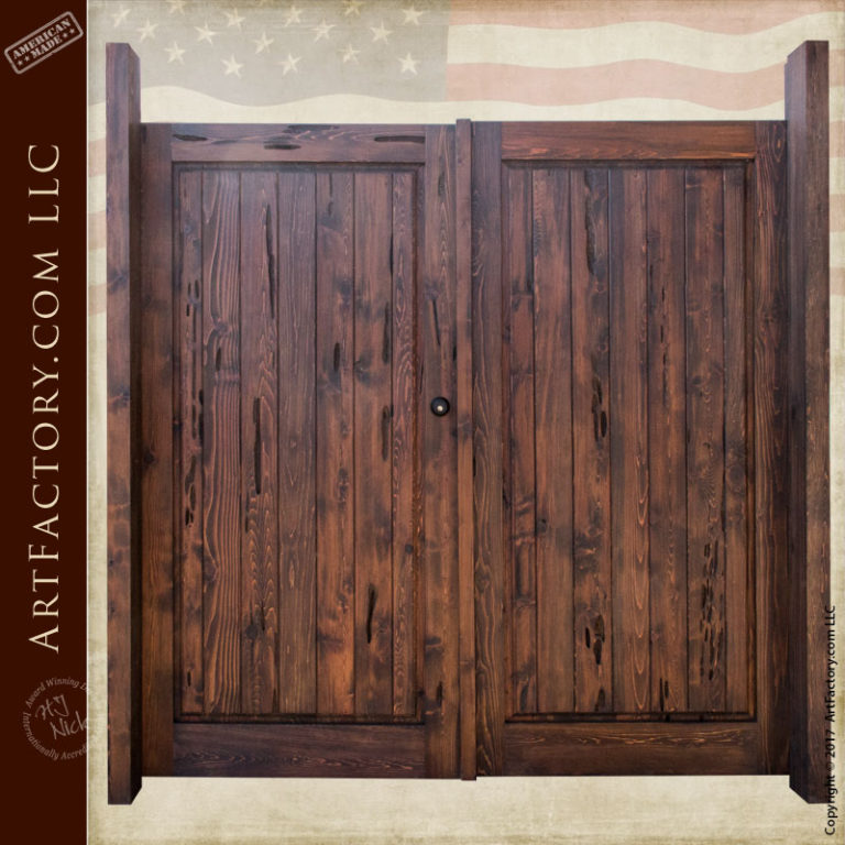 Matching Solid Wood Gates - Custom Made For All Your Entrances