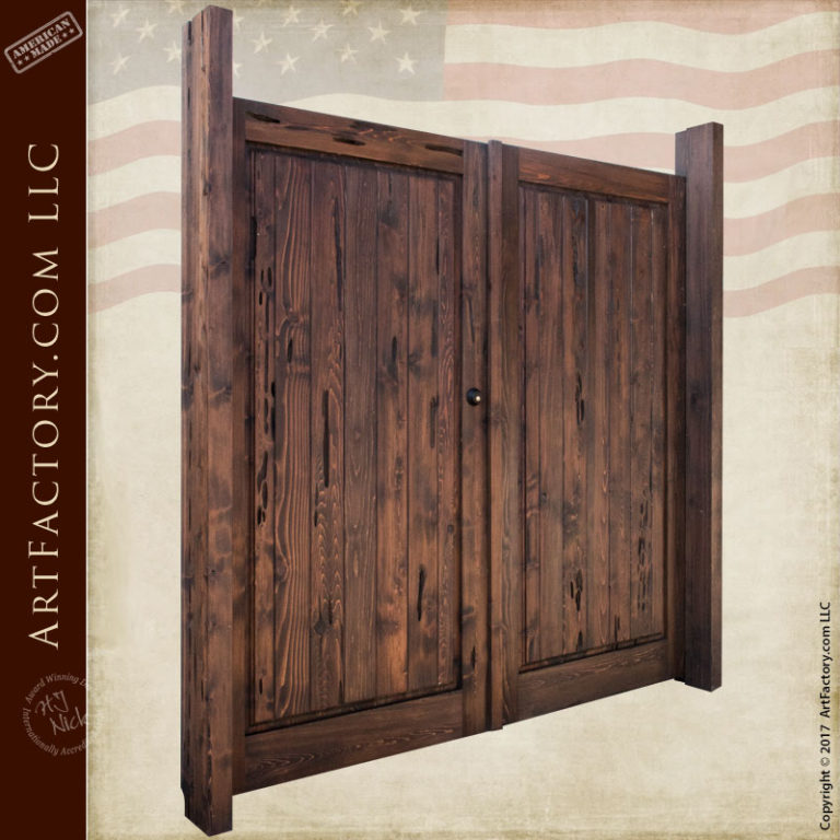 Matching Solid Wood Gates - Custom Made For All Your Entrances