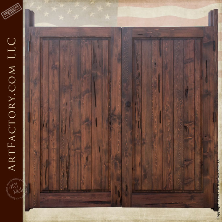 Matching Solid Wood Gates - Custom Made For All Your Entrances