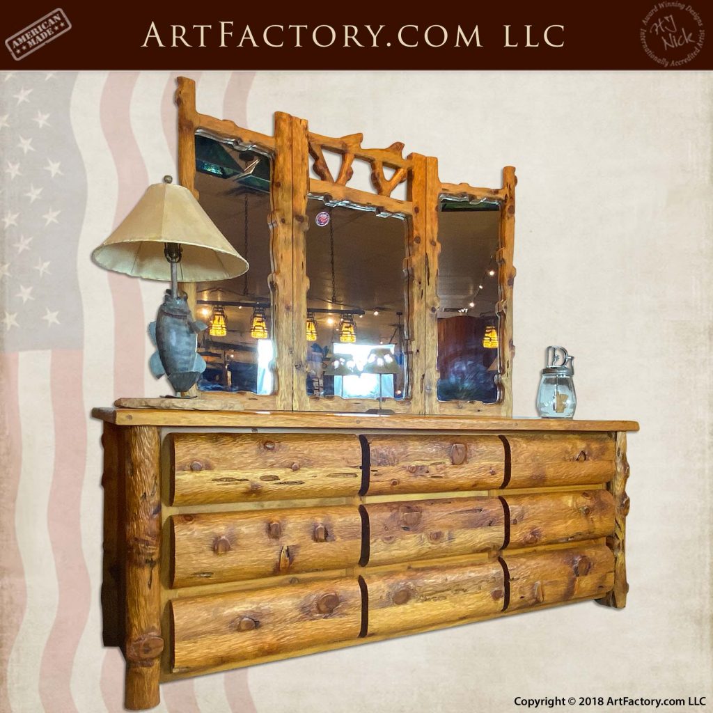 Custom Lodge Bed: Genuine Solid Natural Air Cured Timber