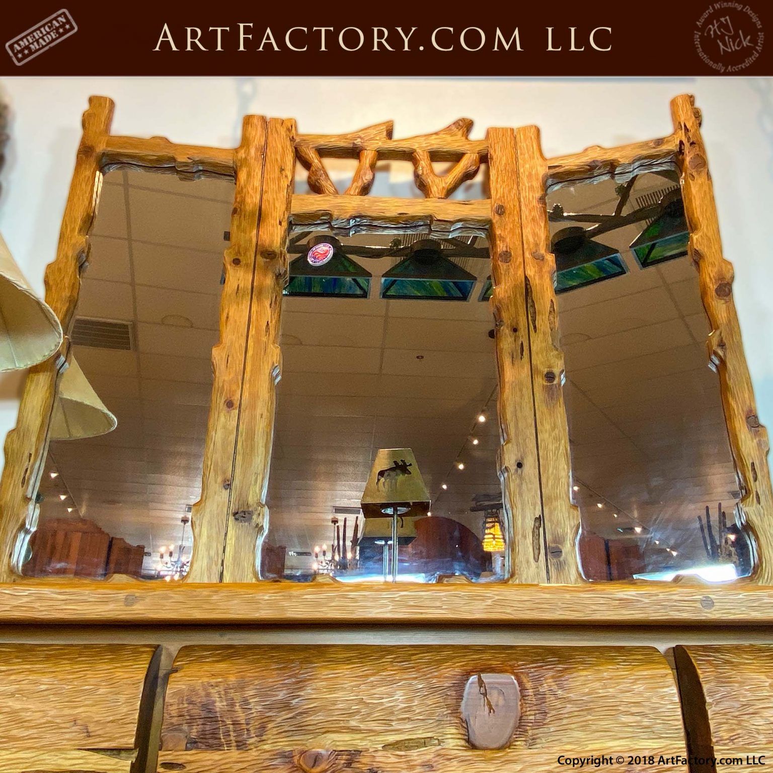 Custom Lodge Bed: Genuine Solid Natural Air Cured Timber