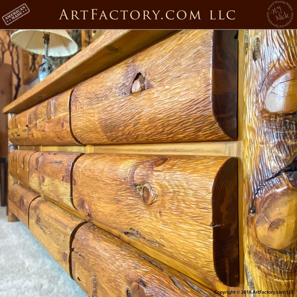 Custom Lodge Bed: Genuine Solid Natural Air Cured Timber