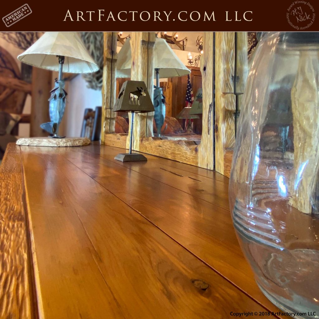 Custom Lodge Bed: Genuine Solid Natural Air Cured Timber