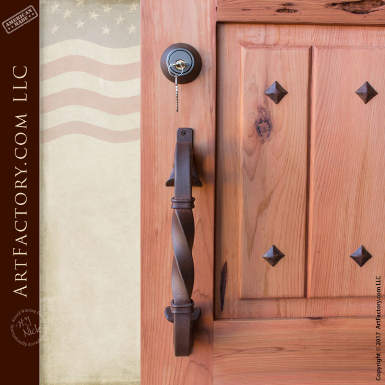Solid Wood Fortress Security Door - Custom Hand Crafted with Sidelight