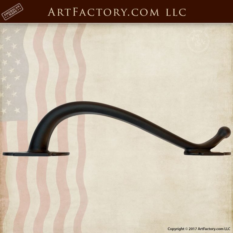 Traditional Entrance Handle: Elegant Wrought Iron Door Pull