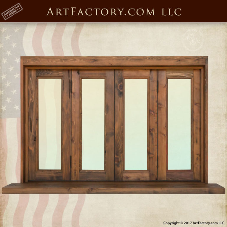 Custom Windows: Thick Tempered Glass, Solid Wood Frames