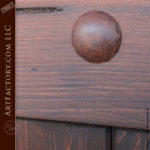 Arched Wooden Garden Gate: Custom Vertical Groove Design