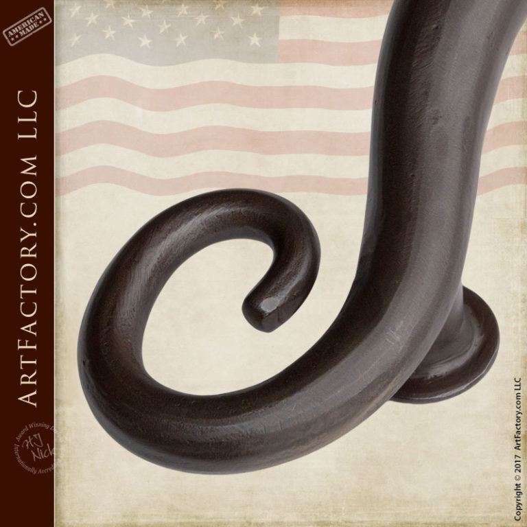 Squiggly Design Custom Door Pulls: Art Nouveau Style Handles