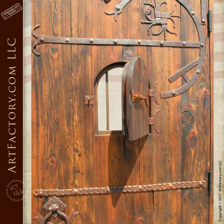Viking Inspired Cathedral Door: Built In Historically Correct Hand And ...