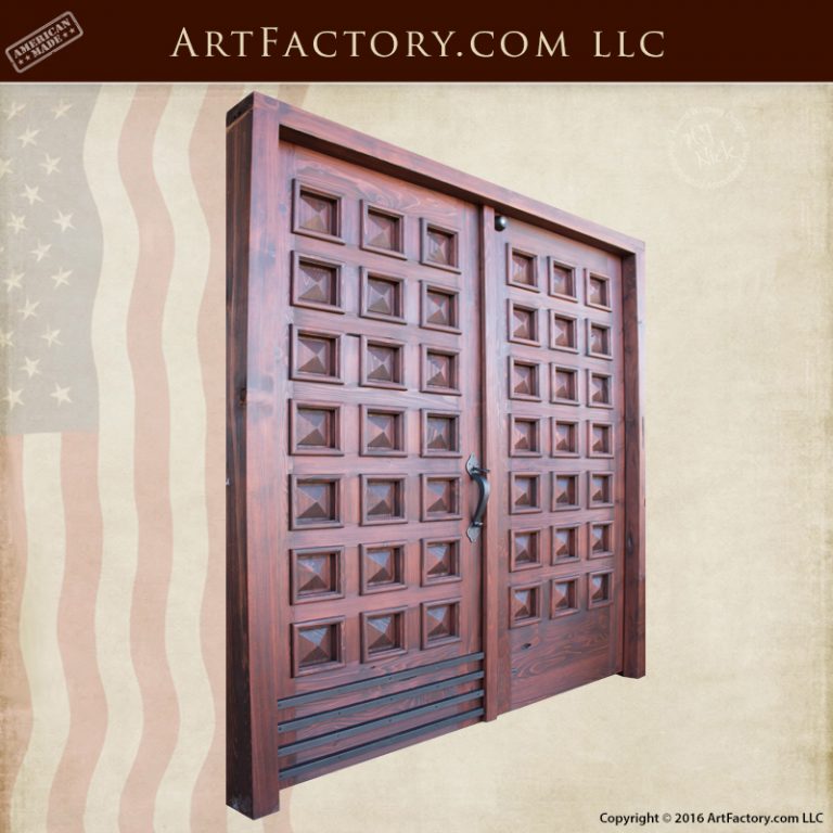 Pyramid Panel Double Doors: Electric Remote Entry System