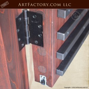 Pyramid Panel Double Doors: Electric Remote Entry System