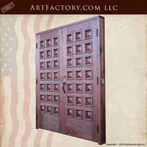 Pyramid Panel Double Doors: Electric Remote Entry System