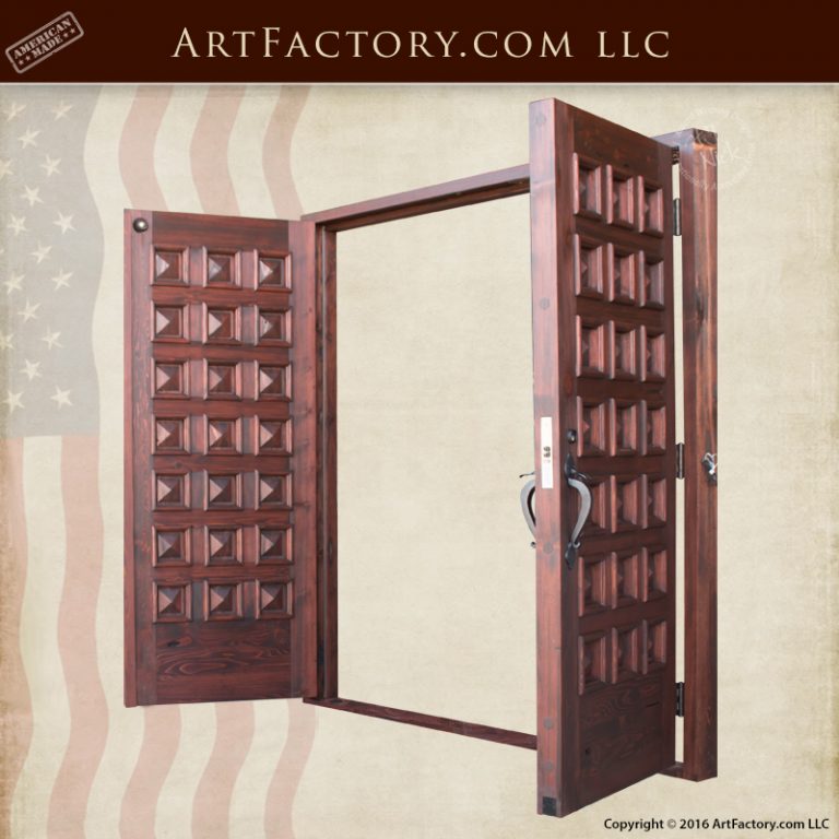 Pyramid Panel Double Doors: Electric Remote Entry System