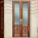 Contemporary Glass Panel Double Doors: Handcrafted In The USA