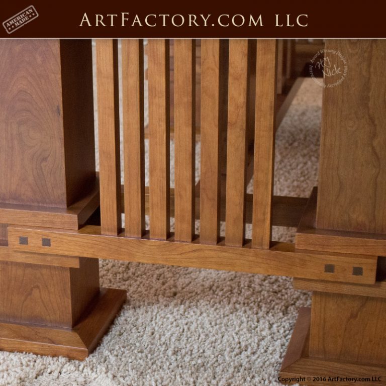 Custom Craftsman Style Table: Frank Lloyd Wright Inspired Design