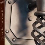 Medieval Style Torch Sconce: Custom Hand Forged Wall Lighting