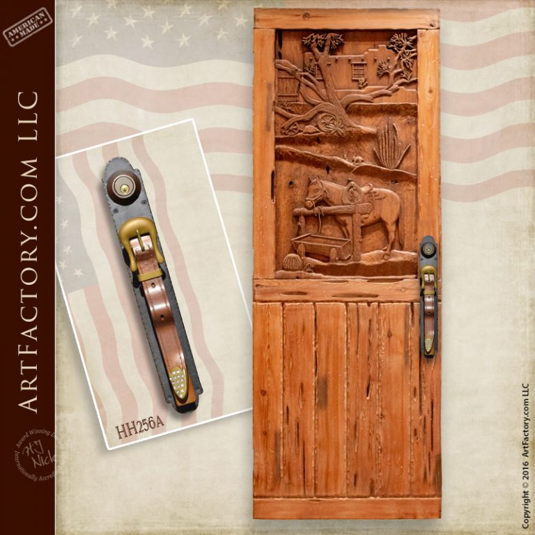 Western Style Doors: Hand Forged Fine Art Custom Hardware