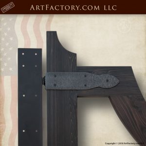 Wooden Driveway Gate: Custom Inverted Arched Design