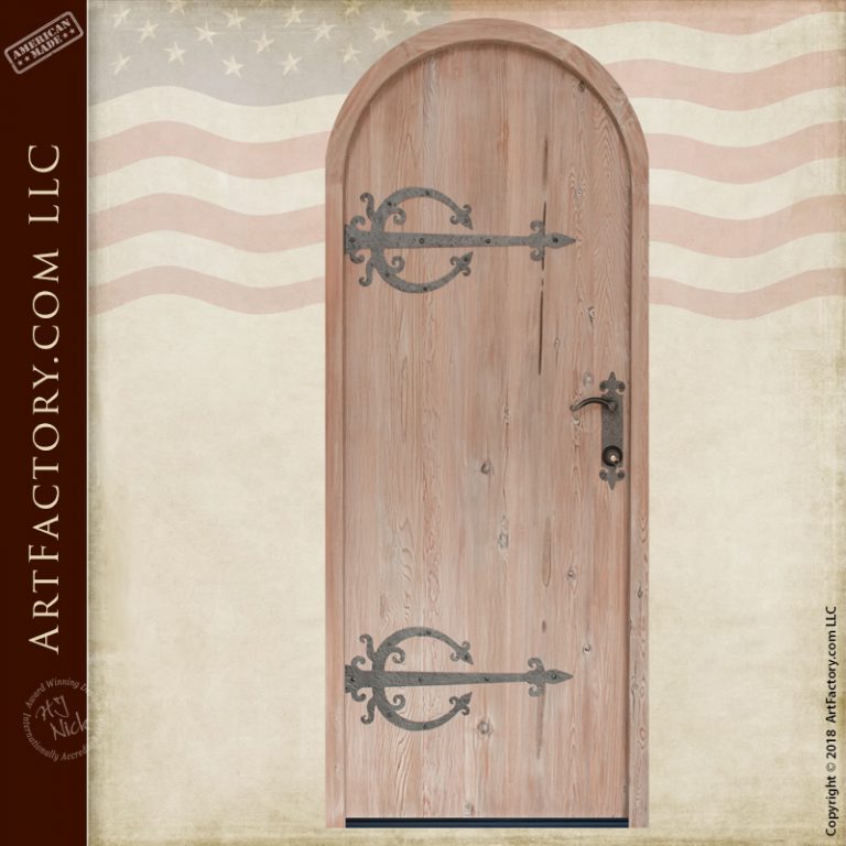 Medieval Lever Style Handles: Hand Hammered With Matching Backplates