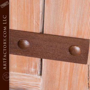 Medieval Fortress Door: With Blacksmith Hand Forged Iron Hardware