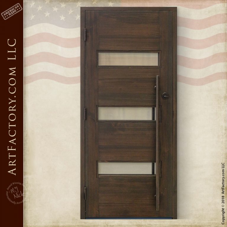 Contemporary Glass Panel Door: Modern Style, Old World Craftsmanship